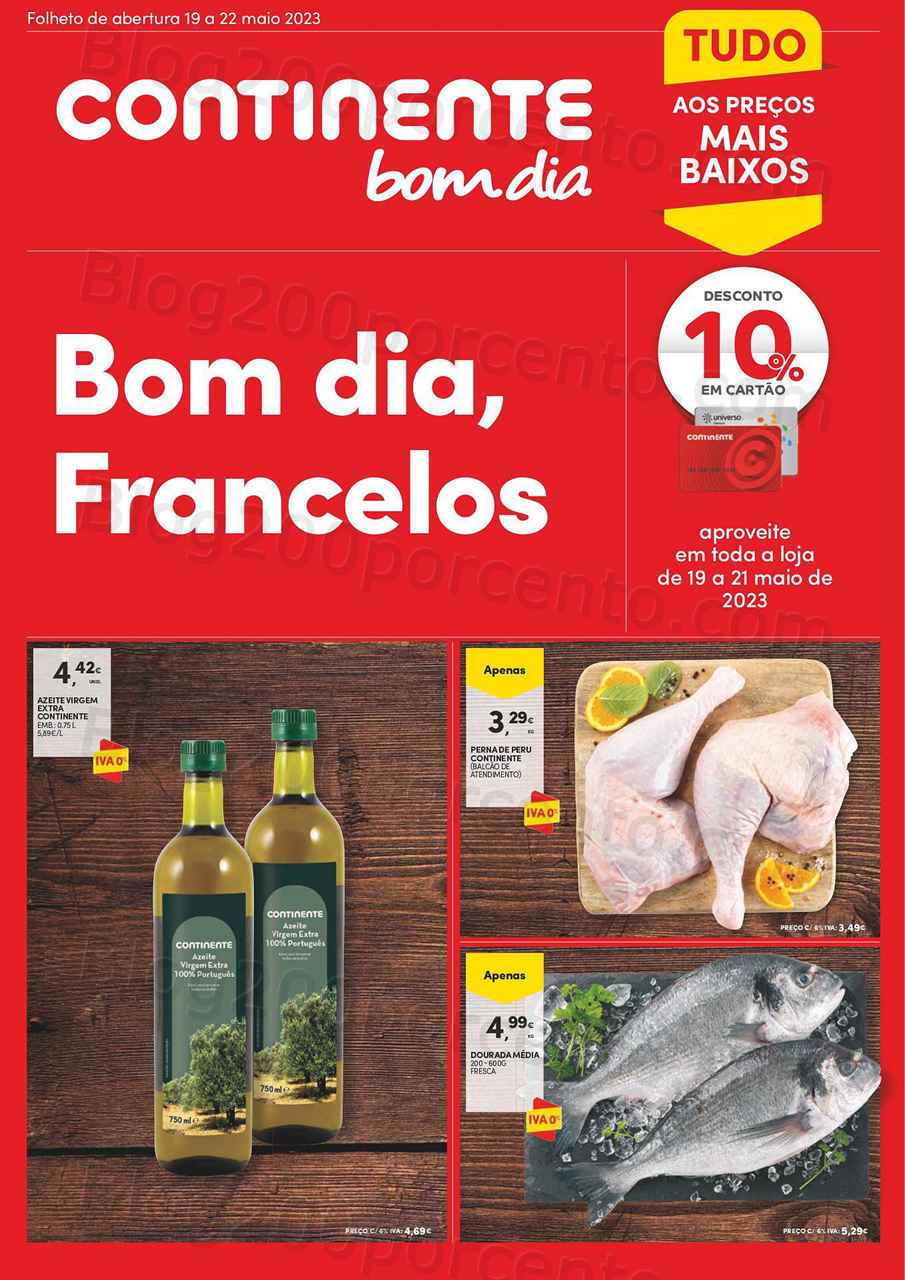 Antevisão Folheto CONTINENTE Aberturas Promoções de 19 a 22 maio