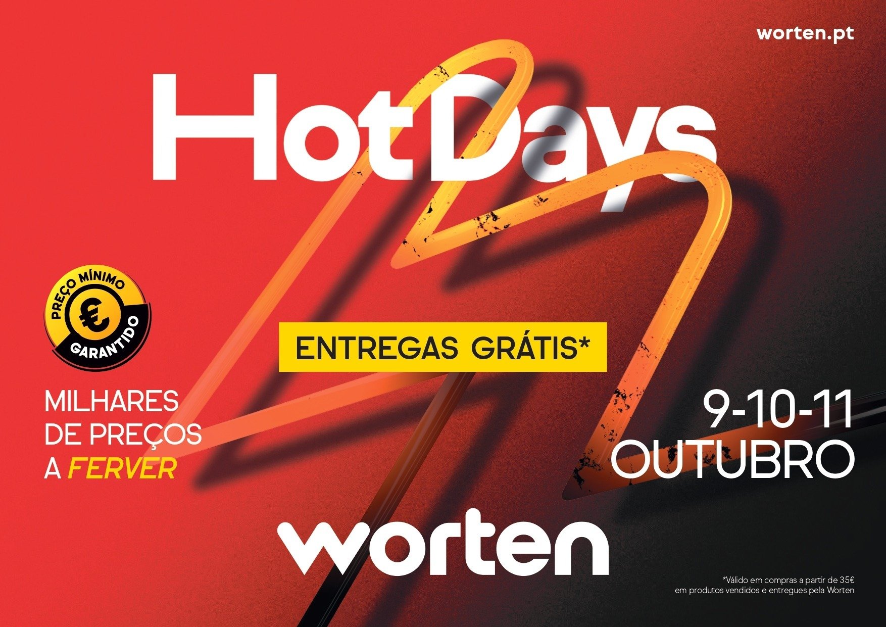 Hot Days Worten: Preços a ferver e entregas grátis de 9 a 11 de outubro ...